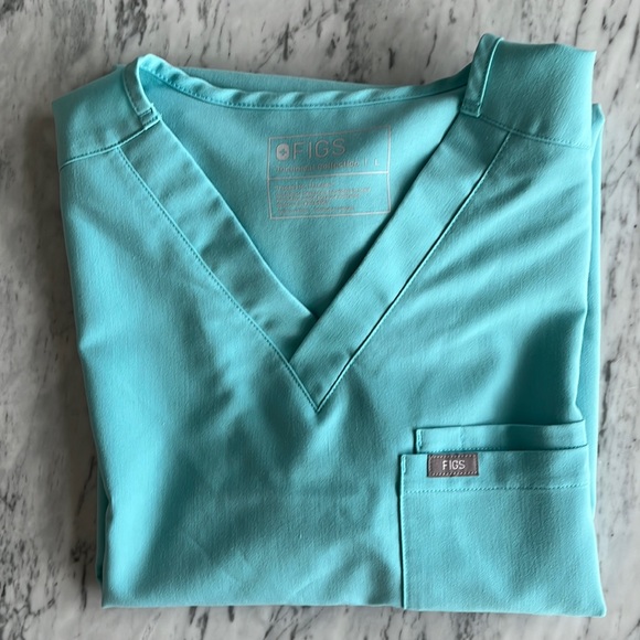 Figs | Shirts | Figs Leon In Neon Blue Size Large | Poshmark